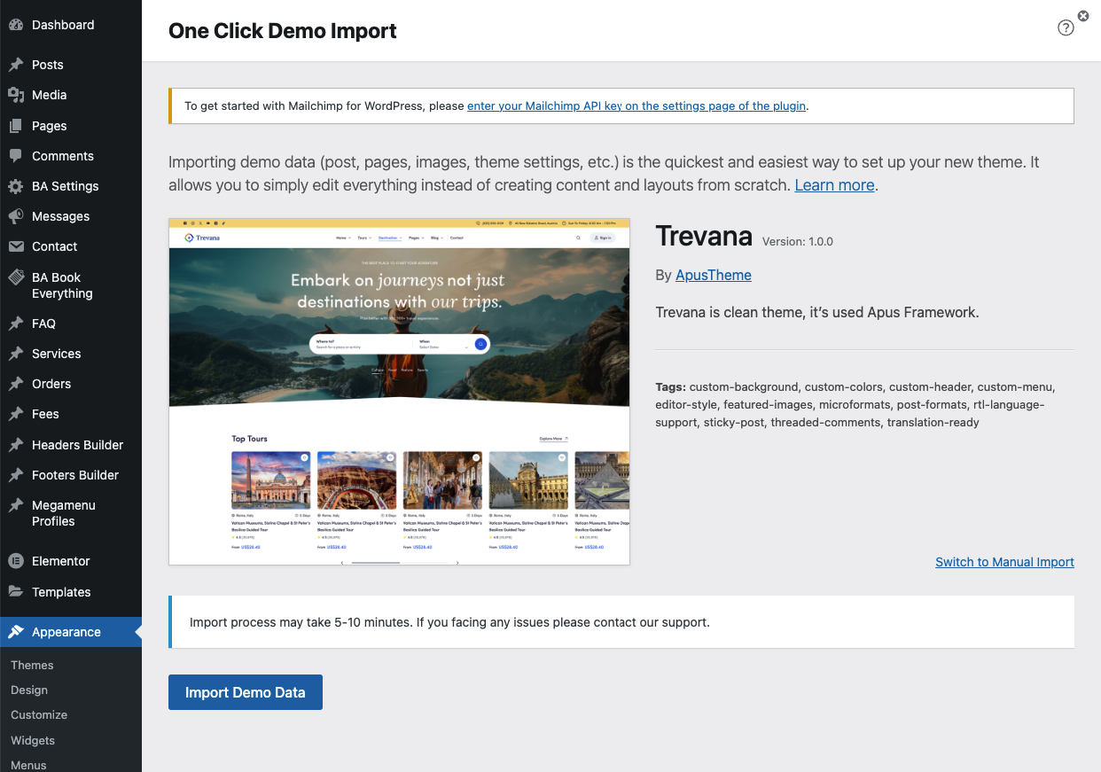 Trevana - Theme Documentation